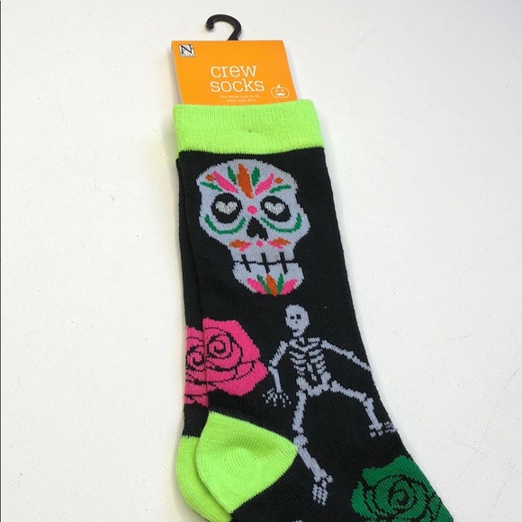 Accessories | 1 Pair Day Of The Dead Cinco De Mayo Socks | Poshmark